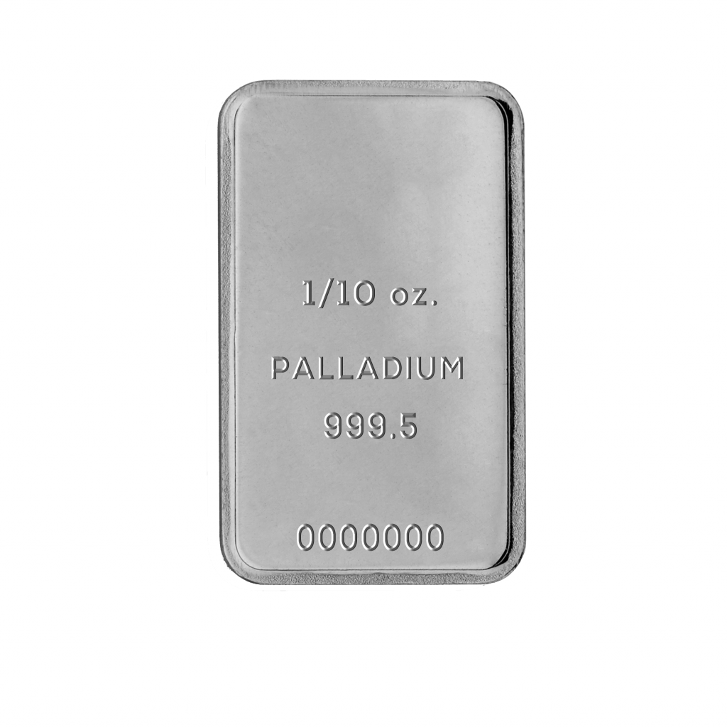 1 oz Palladium Bar - Buy 1 Ounce Palladium Bars Online